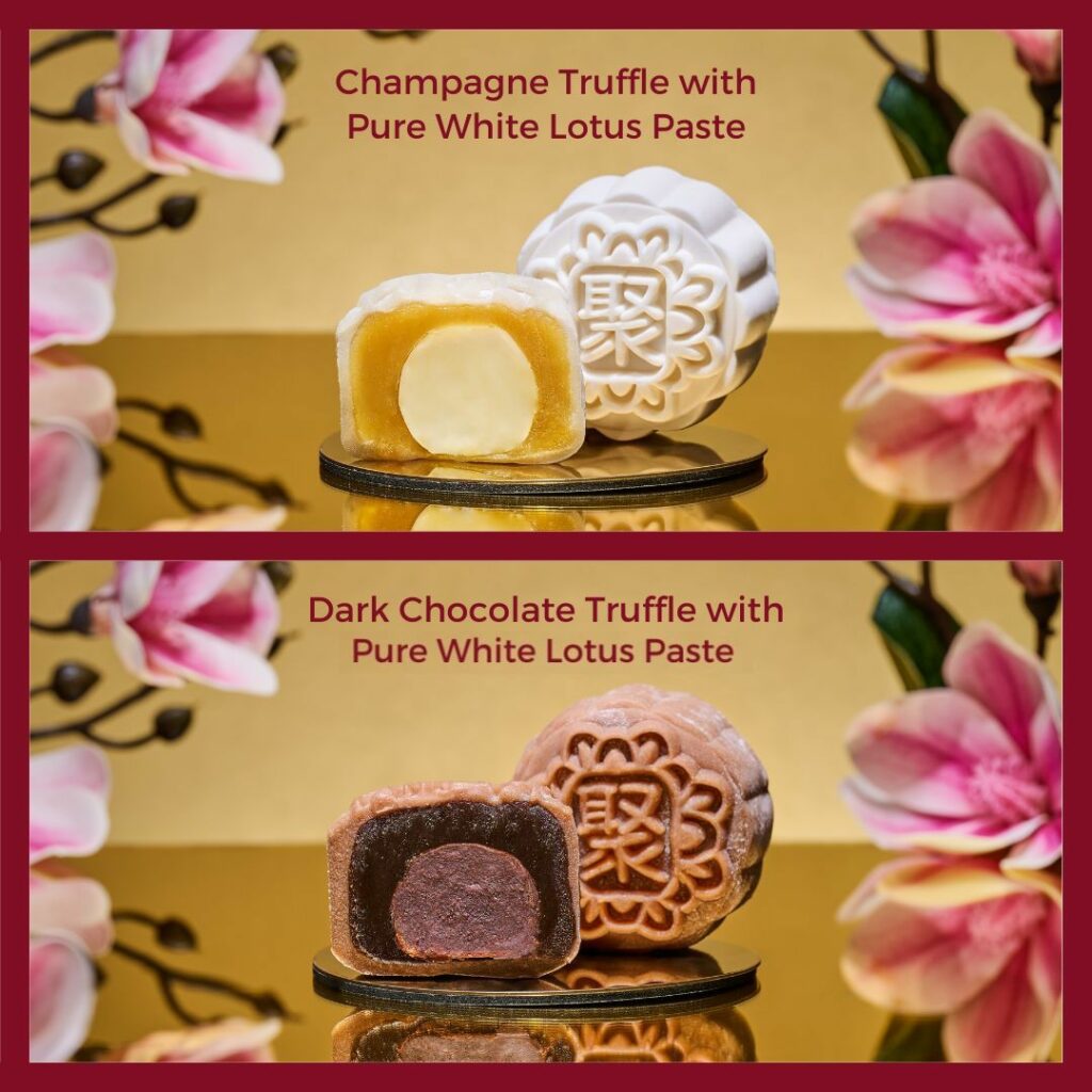 Mini Champagne Truffle Snowskin Mooncake - JU Signatures